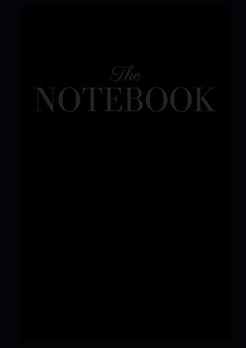 The Notebook: Black matte covered, lined cream paper interior, notebook ...