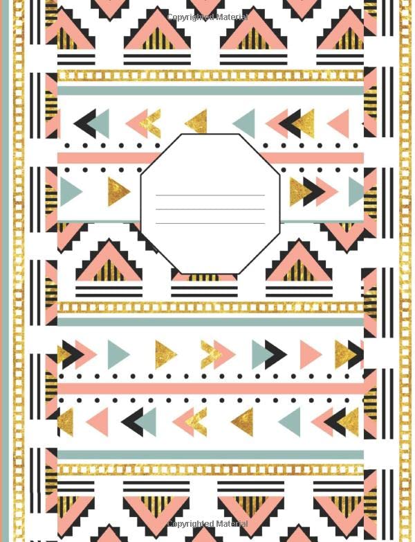 Boho Tribal art pattern Notebook Journal: 7.44"x9.69" 200 pages ...
