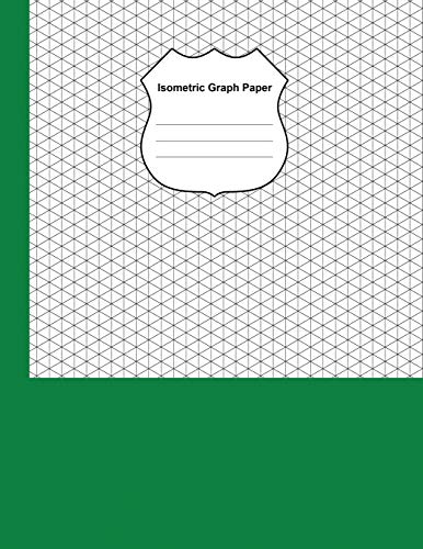 Isometric Graph Paper: Grid Graph Paper Drawing 3D Triangular Paper, 0. ...