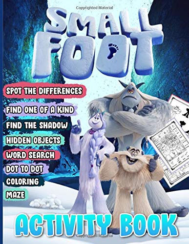 Smallfoot Activity Book: Creativity & Relaxation Dot To Dot, Hidden ...