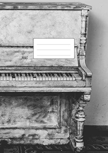 NOTENHEFT DIN A4 BLANKO - Klavier Motiv: 110 Seiten | 55 Blatt | Musik ...