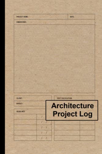 Architecture Project Log Book: Simple Project Tracker And Plan ...