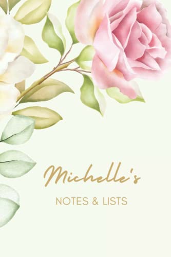 Michelle's Notes And Lists: Personalized Journal Gift For Girls And ...