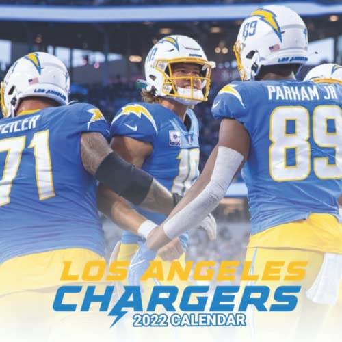 Los Angeles Chargers 2022 Calendar: NFL Football Soccer Sport Squared ...