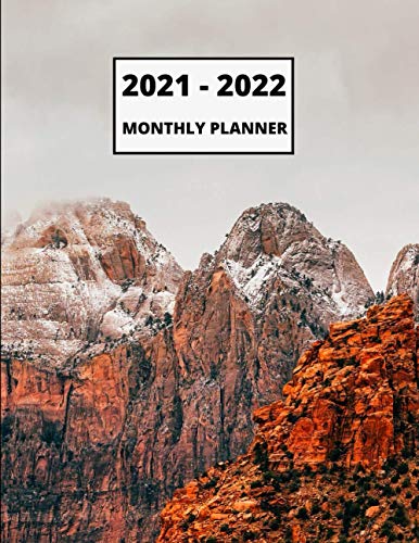 2021-2022 MONTHLY PLANNER: Simple Luxury Cover, Two Year Planner ...