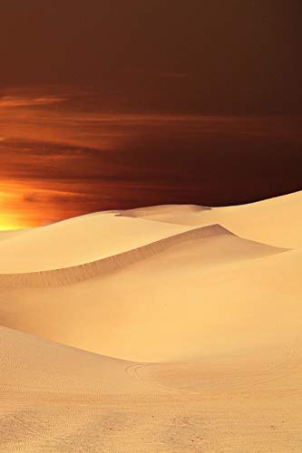 DUNES SUNSET NOTEBOOK: Dunes Sunset Notebook : Lined Notebook, Soft ...