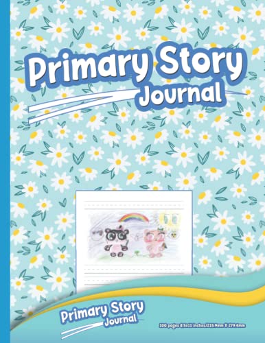 Primary Story Journal: Draw and Write Primary Story Journal with Dotted ...