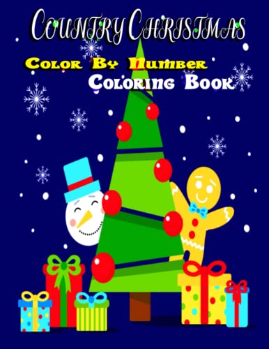Country Christmas Color By Number Coloring Book: Country Christmas ...