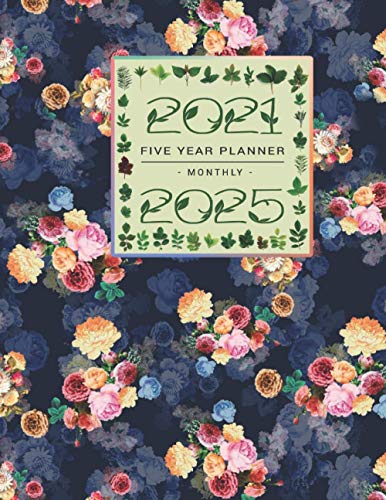 2021 2025 Five Year Planner 5 Year Calendar 2021 2025 Monthly Planner 
