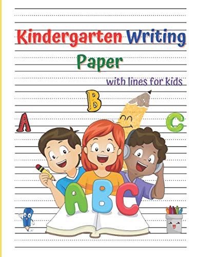 Kindergarten Writing Paper with lines for kids: Amazing Kindergartner ...