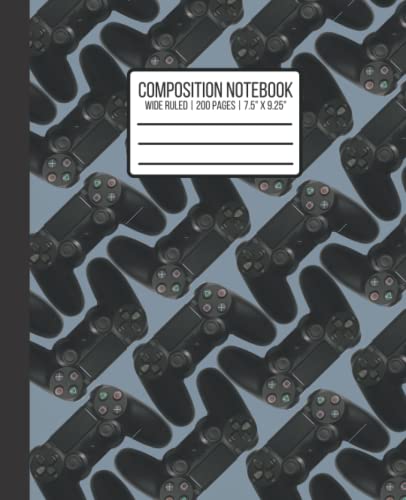 Gamer Inspired Composition Notebook | Console Controllers | For Note ...