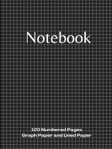 Graph Paper Notebook: Project Workbook with 120 Numbered Pages Quad ...