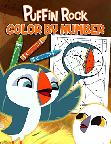 Puffin Rock Color By Number: This Coloring Book Is a Great Gift For ...