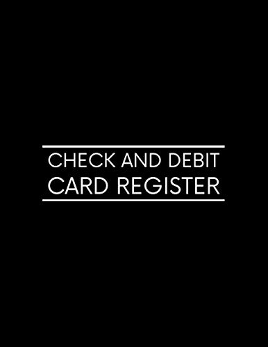 Check and Debit Card Register: Check Registers for Personal Checkbook ...