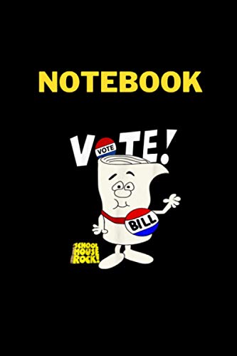 NoteBook: Schoolhouse Rock Vote with Bill Cute Notebook Retro Notebook ...