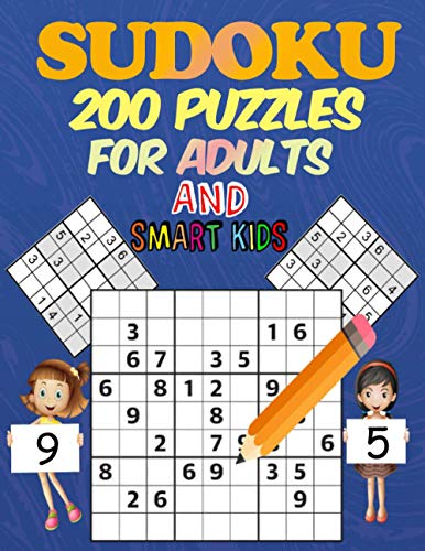 200 Sudoku Puzzles for Adults and Smart Kids: The Super Sudoku Set ...