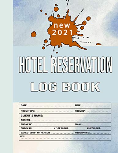 hotel reservation log book: Guest House Booking Record Registry| Hotel ...