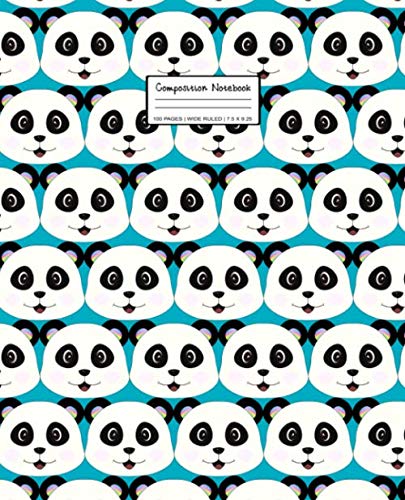Composition Notebook: Lined Journal - Beautiful Panda Cover Art- 100 ...