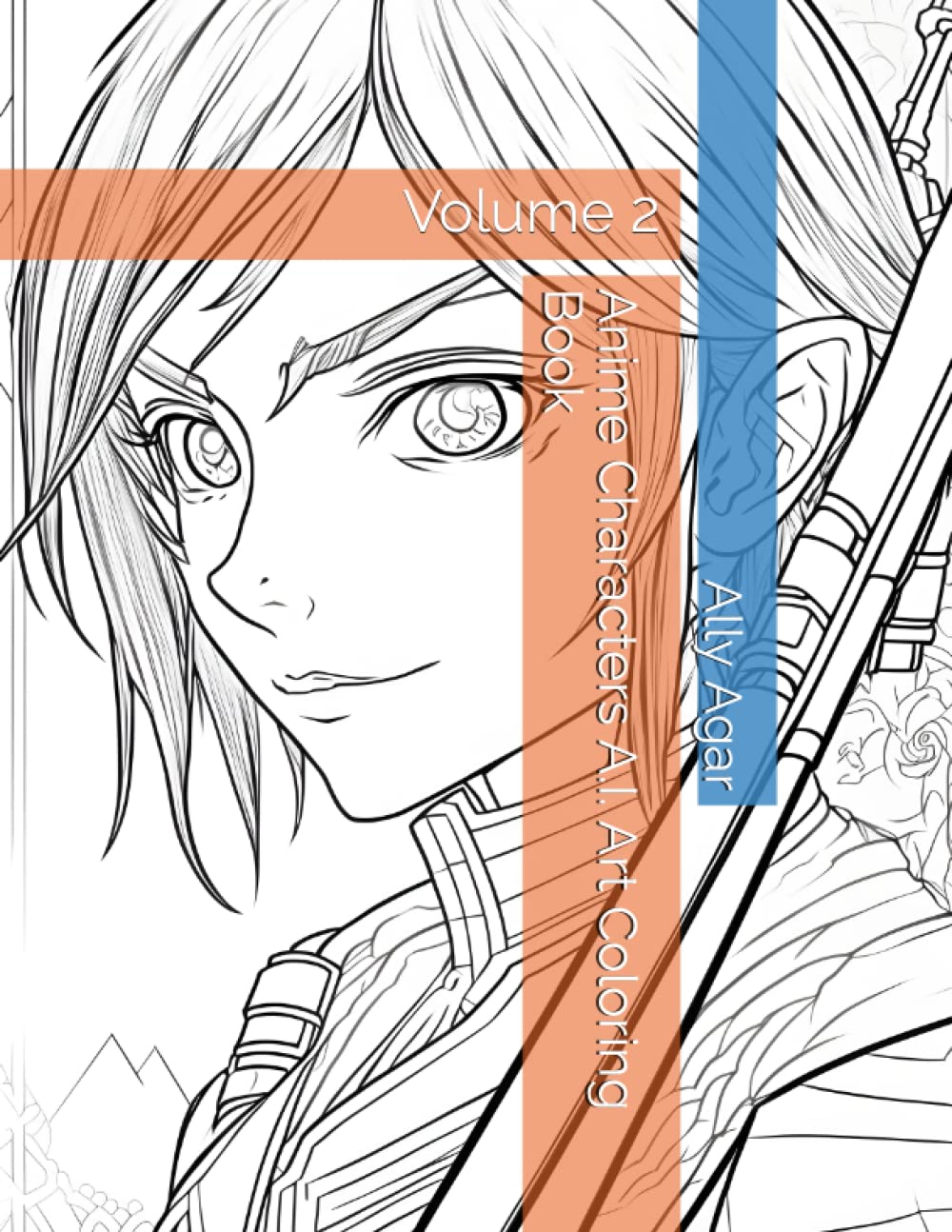 Anime Characters A.I. Art Coloring Book: Volume 2 by Ally Agar | Goodreads