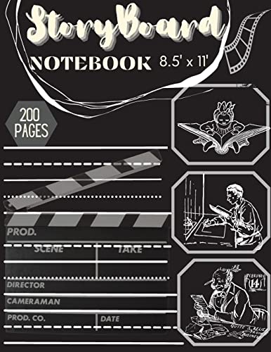 Storyboard Notebook: Creative Sketchbook with Board Frames ...