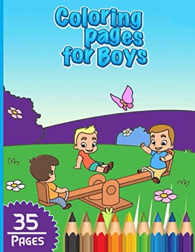 Coloring Pages For Boys: A Creative And Funny 35 Unique Varieties ...