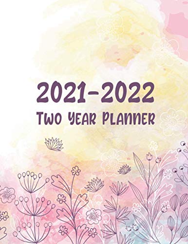2021-2022 Two Year Planner: 24 Month Planner With Tabs, Contacts and ...