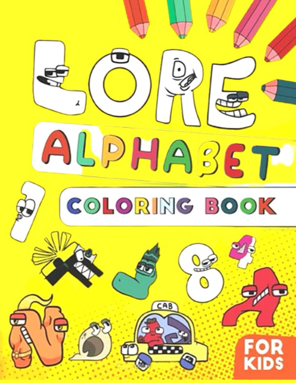Ꭺlphabet Lore Coloring Book: Coloring Book for Kids Ages 4-8, 7-9, 8-12 ...