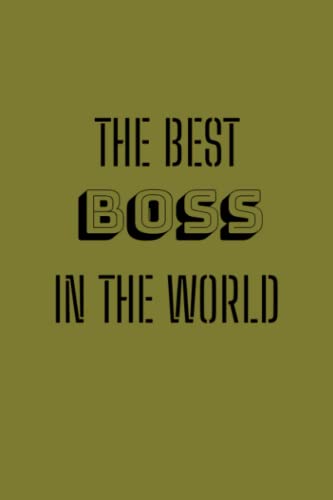 The Best Boss In The World: Boss Day Gift, Minimalist Lined Notebook ...