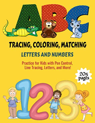 Tracing, Coloring, Matching: Practice for Kids with Pen Control, Line ...