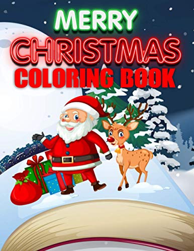 Merry Christmas Coloring Book: 40 Designs Pages For Beautiful Holiday ...