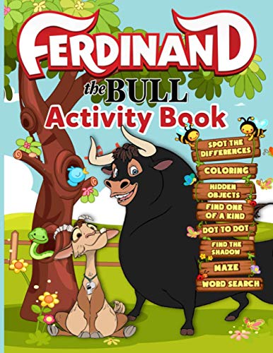 Ferdinand The Bull Activity Book: Unofficial High Quality Adult, Kid ...