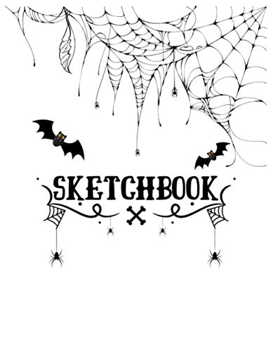 Sketchbook: Halloween Themed Blank Sketchbook - Perfect for Drawing ...