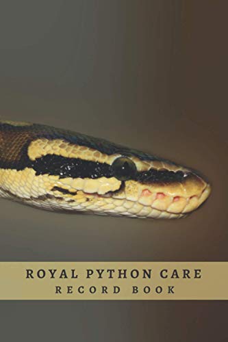 ROYAL PYTHON CARE RECORD BOOK: Complete Pet Profile, Vet Visits ...