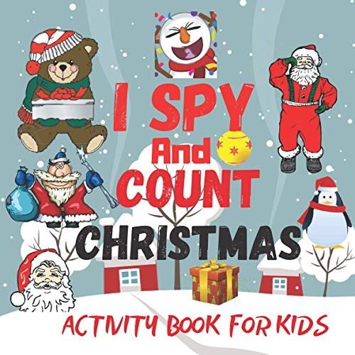 I Spy and Count Christmas Activity Book For Kids: Activity Book And ...