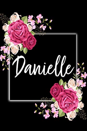 Danielle: personalized journal for women with name Floral Design glossy ...