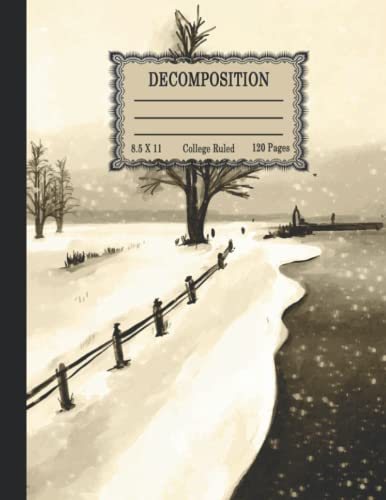 Decomposition Notebook: Winter Pond Decomposition, Vintage College ...