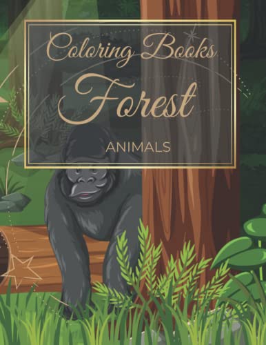 Forest Animals Coloring Book: for Kids Ages 4-8 by Lkhanhuno Lkhanhuno ...