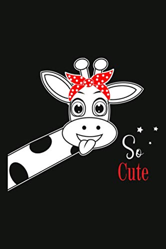 So Cute: Funny Cute Giraffe Wild Animals Graph Paper Composition ...