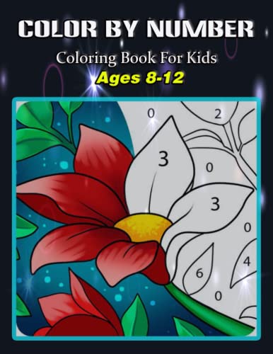 Color By Number Coloring Book For Kids Ages 8-12: Large Print Birds ...