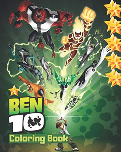 Ben 10 Coloring Book: 55+ High Quality Coloring Pages for Kids and ...