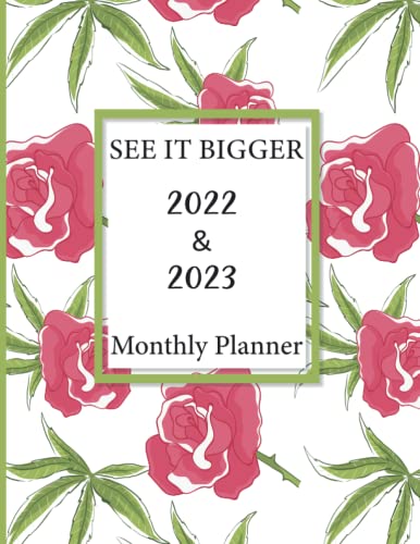 planahead see it bigger planner 2022-2023 monthly: Tropical Leaves 2022 ...