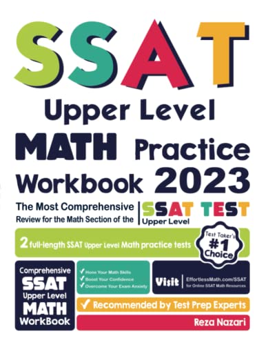 SSAT Upper Level Math Practice Workbook: The Most Comprehensive Review ...