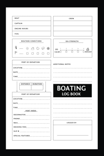 Boat Log Book: Boat Log Book Journal to Record Boat and Trip ...