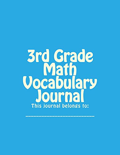 3rd Grade Math Vocabulary Journal by Haley Holt Jones | Goodreads