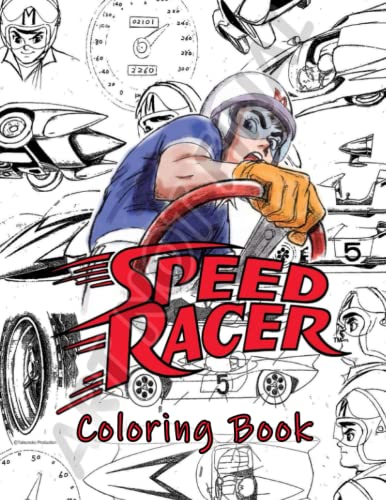 Speed Racer Coloring Book: Great Pages with Premium Quality Images ...