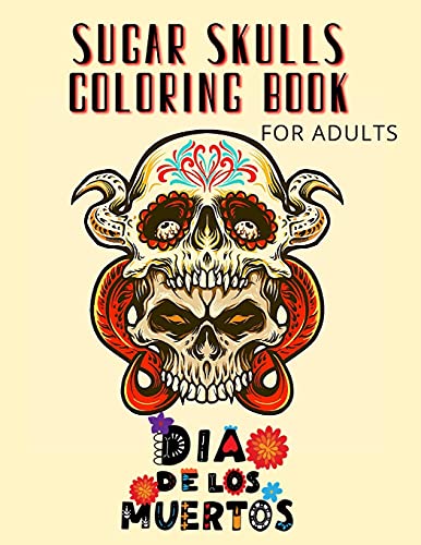 Sugar Skulls Coloring Book for Adults: Woman Sugar Skull Mandala ...