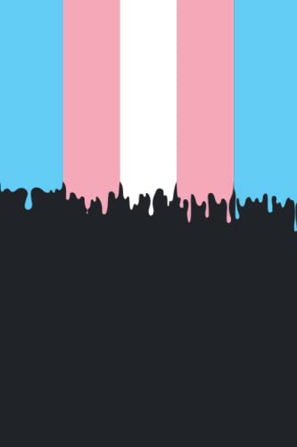 Trans Notebook: Transgender Flag Blank Lined Journal Notebook For Trans ...