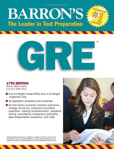 Barron's GRE: Graduate Record Examination (BARRON'S HOW TO PREPARE FOR ...