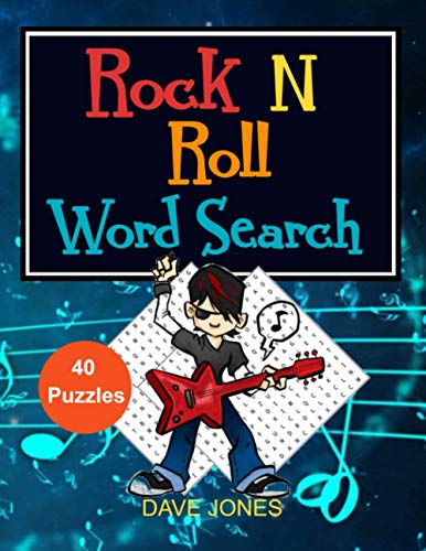 Rock and Roll Word Search: Rock n Roll Word Search for Adults by Dave ...
