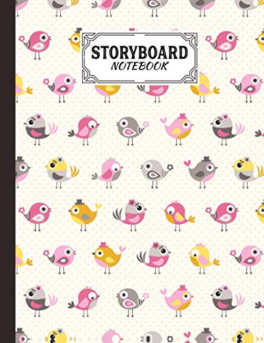 Storyboard Notebook: Cute Birds Storyboard Notebook, Cinema Notebooks ...